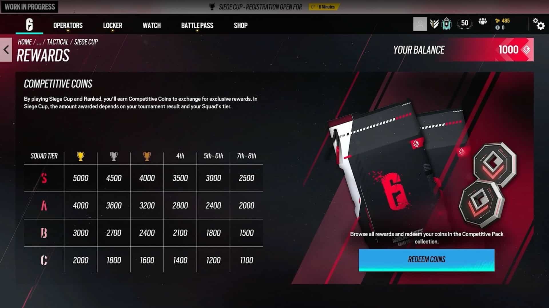 Tout savoir sur les Competitive Coins de la Siege Cup - FPSNews