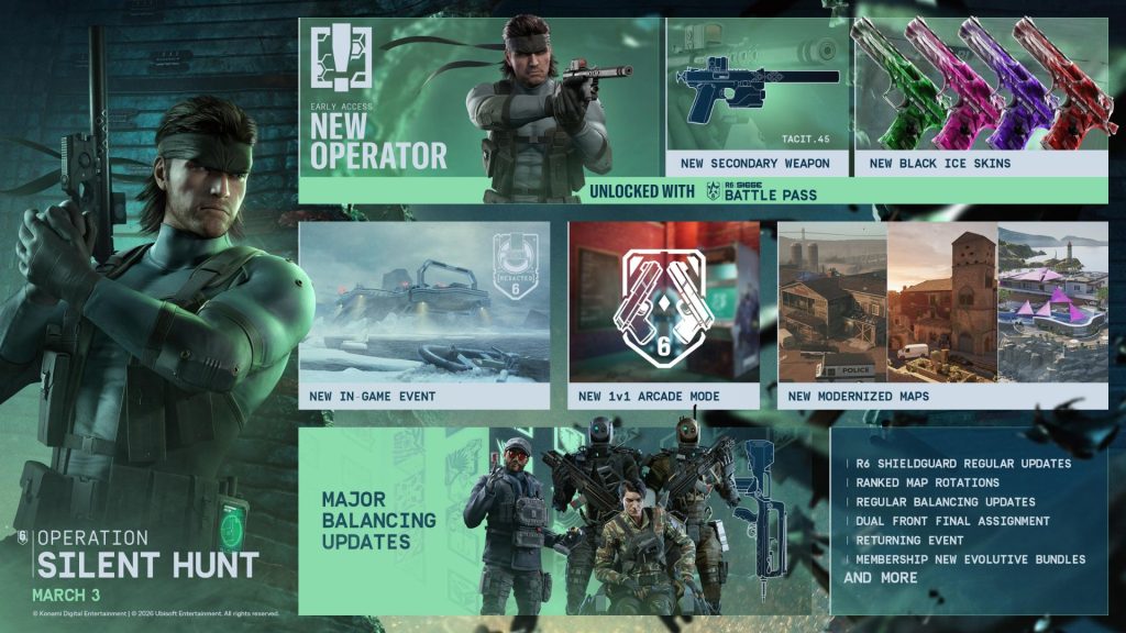 Rainbow Six Siege X Operation Silent Hunt démarre l’Année 11 avec Solid ...